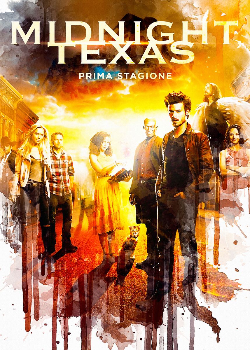 'Midnight Texas' Poster, picture, metal print, paint by Jeffery ...