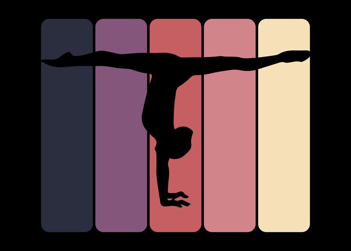 'Vintage Gymnast Acrobatics' Poster by DesignatedDesigner | Displate