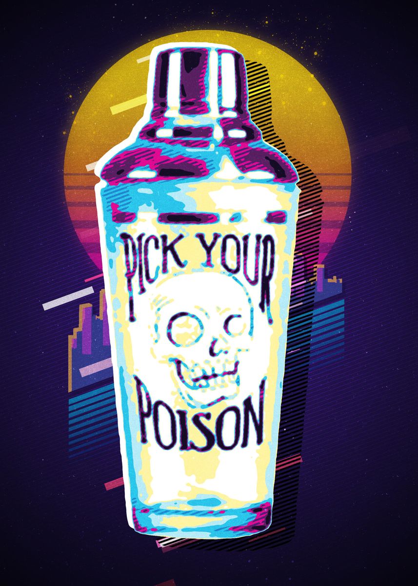 'Bartender' Poster, picture, metal print, paint by gillpa | Displate