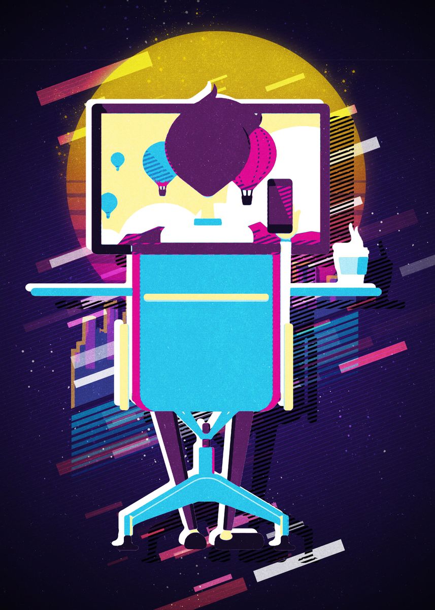 'Software engineer' Poster, picture, metal print, paint by Moranroy ...