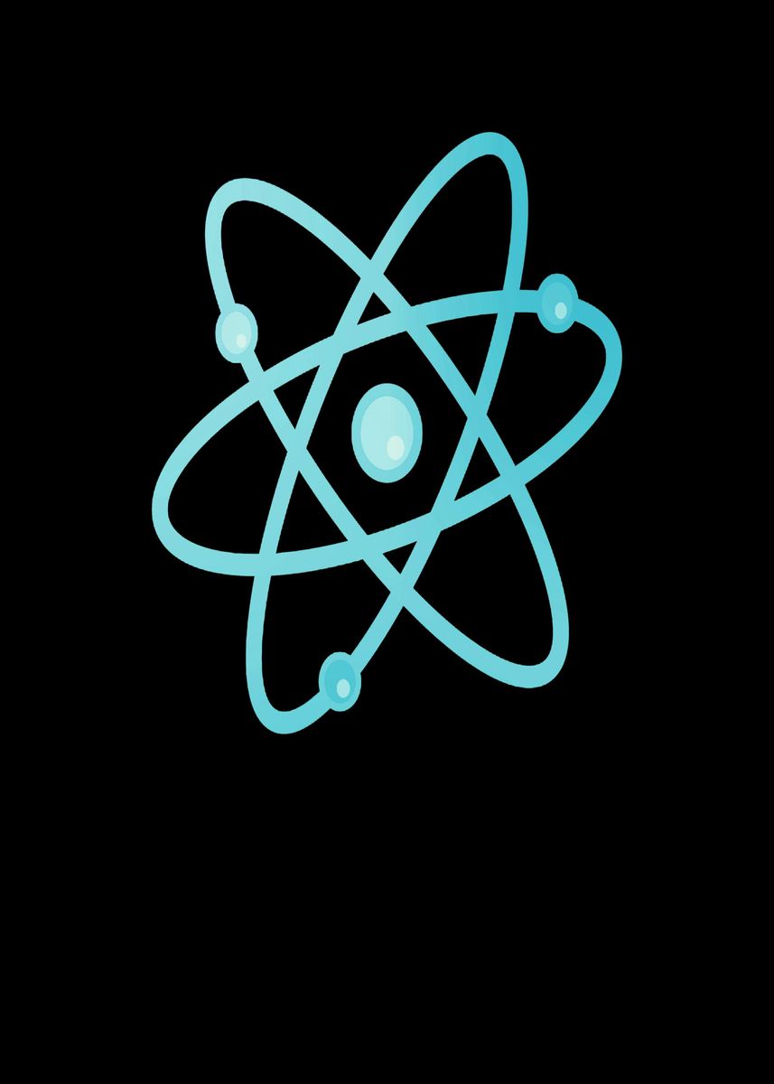 'Colorful atom neutron' Poster by sytacdesign | Displate