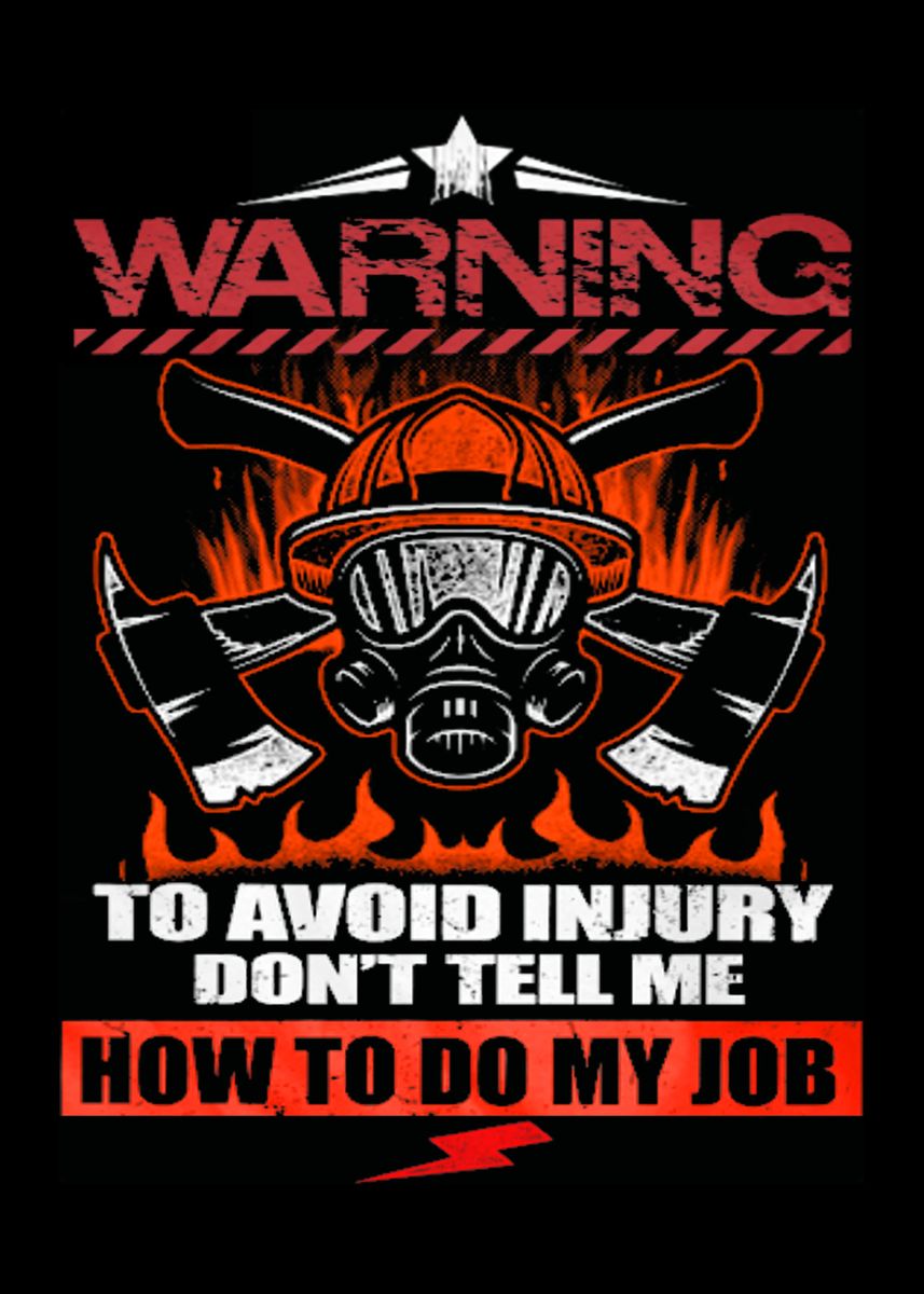 'Proud To Be A Firefighter' Poster by David Bratton | Displate