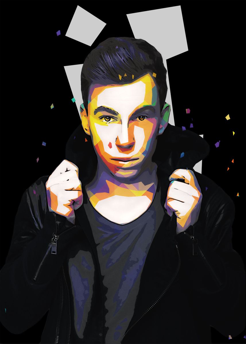 'Hardwell' Poster, picture, metal print, paint by MDA STUDIO | Displate