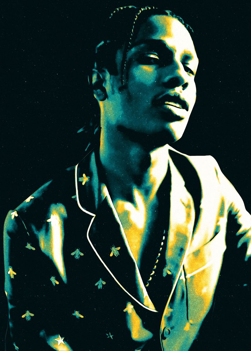 'ASAP ROCKY' Poster, picture, metal print, paint by Most Popular Cult ...