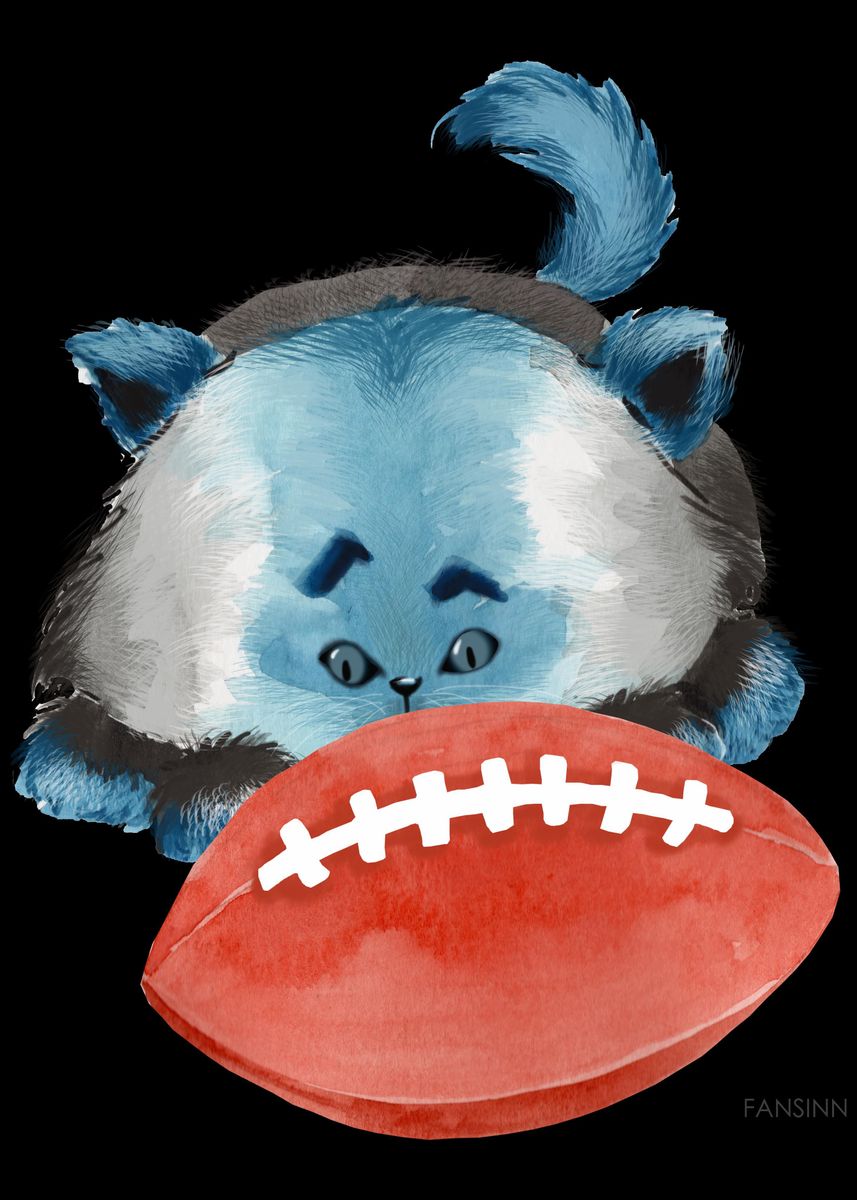 'Cat American football spor' Poster by fansinn | Displate