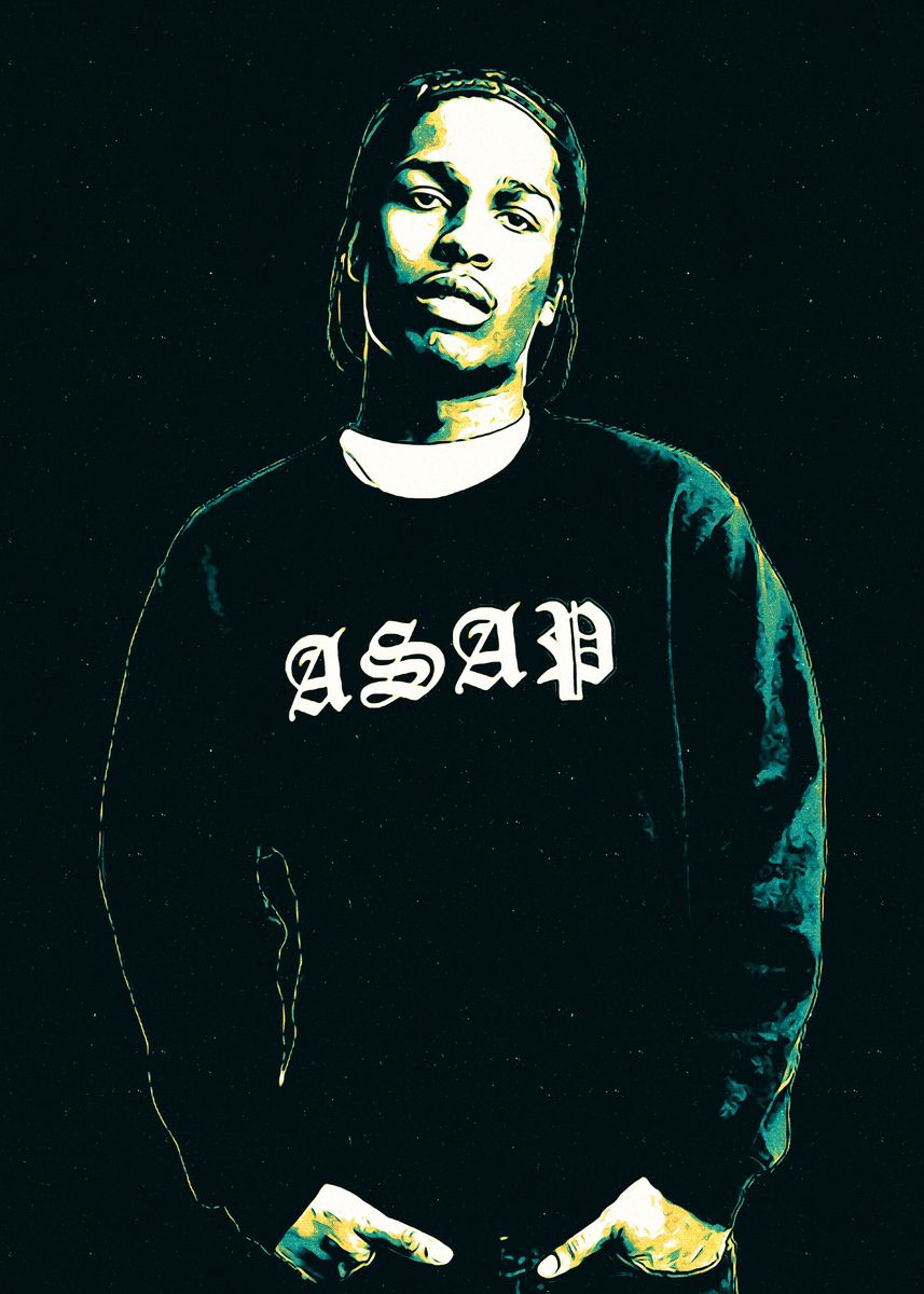 'ASAP ROCKY' Poster, picture, metal print, paint by Most Popular Cult ...
