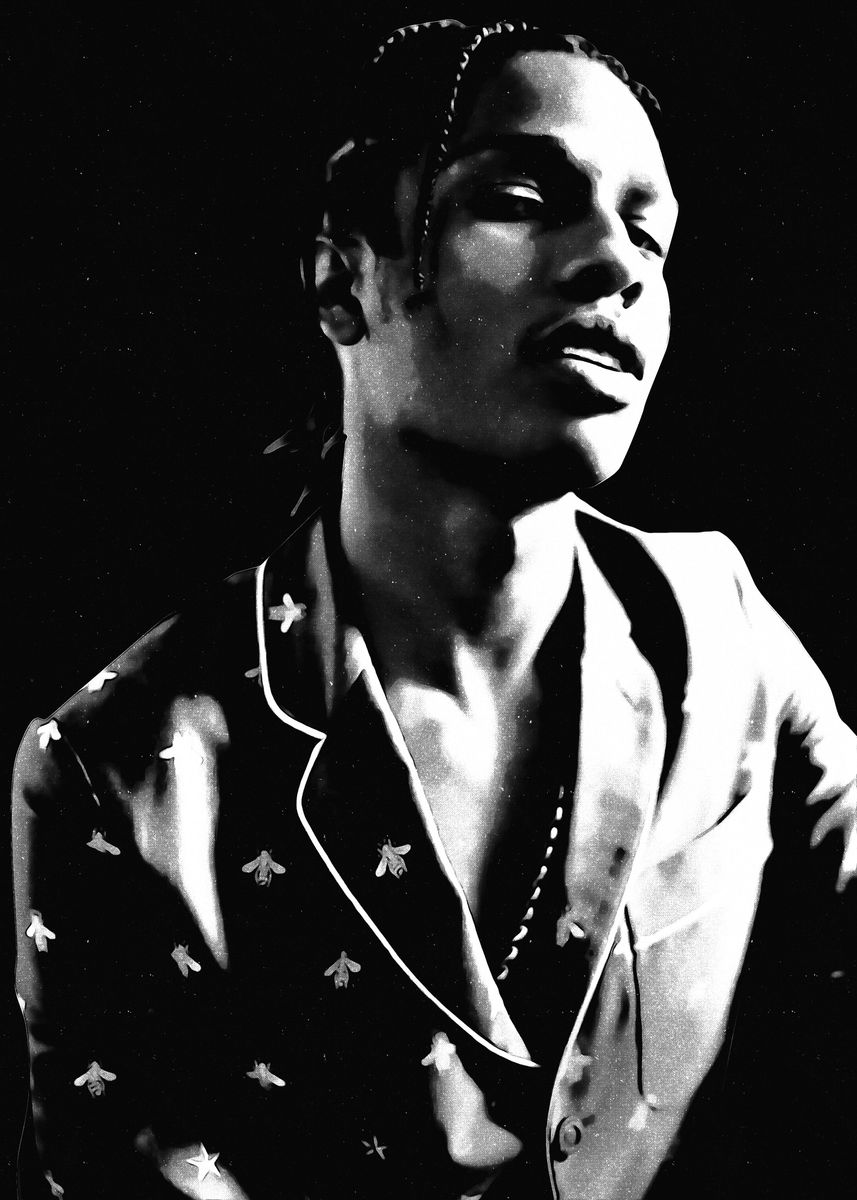 'ASAP ROCKY' Poster, picture, metal print, paint by Most Popular Cult ...
