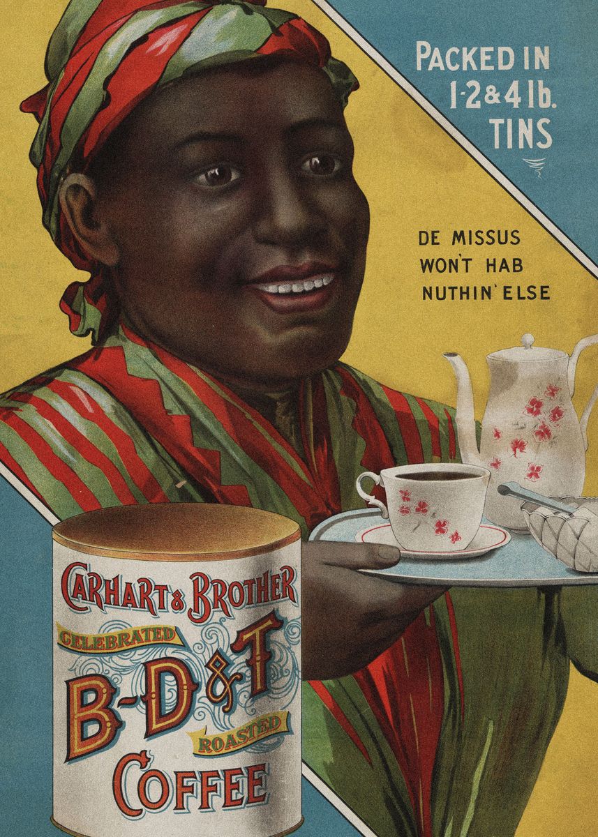 'Coffee vintage poster' Poster, picture, metal print, paint by Moon ...