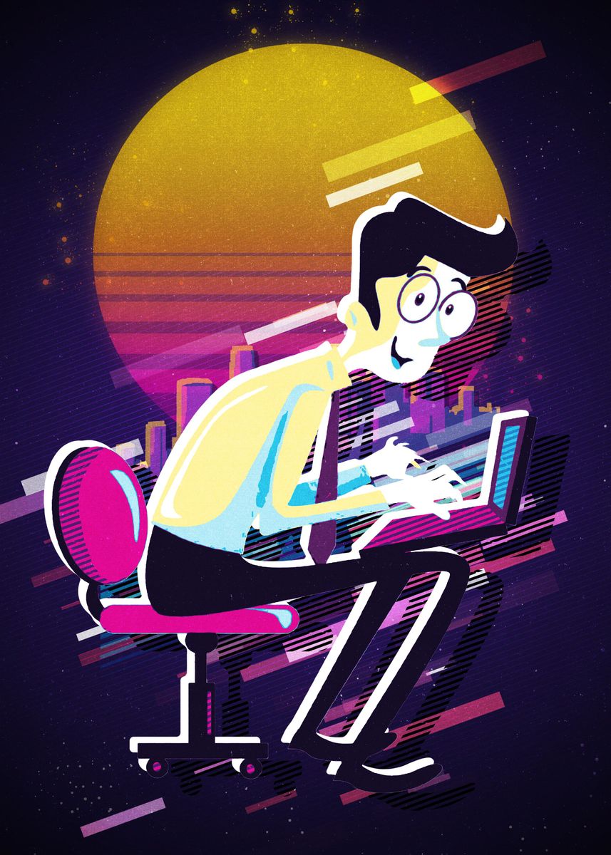 'Software engineer' Poster, picture, metal print, paint by Moranroy ...