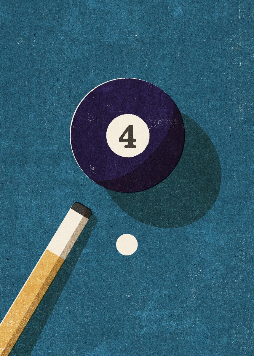 '4 Ball' Poster by Daniel Coulmann | Displate