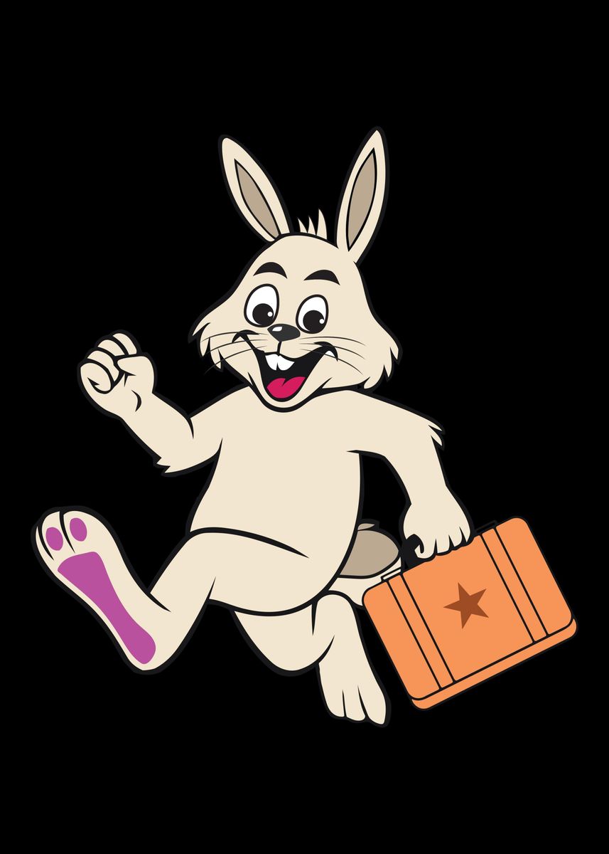 'Bunny Rabbit Cony' Poster, picture, metal print, paint by Sebastian ...