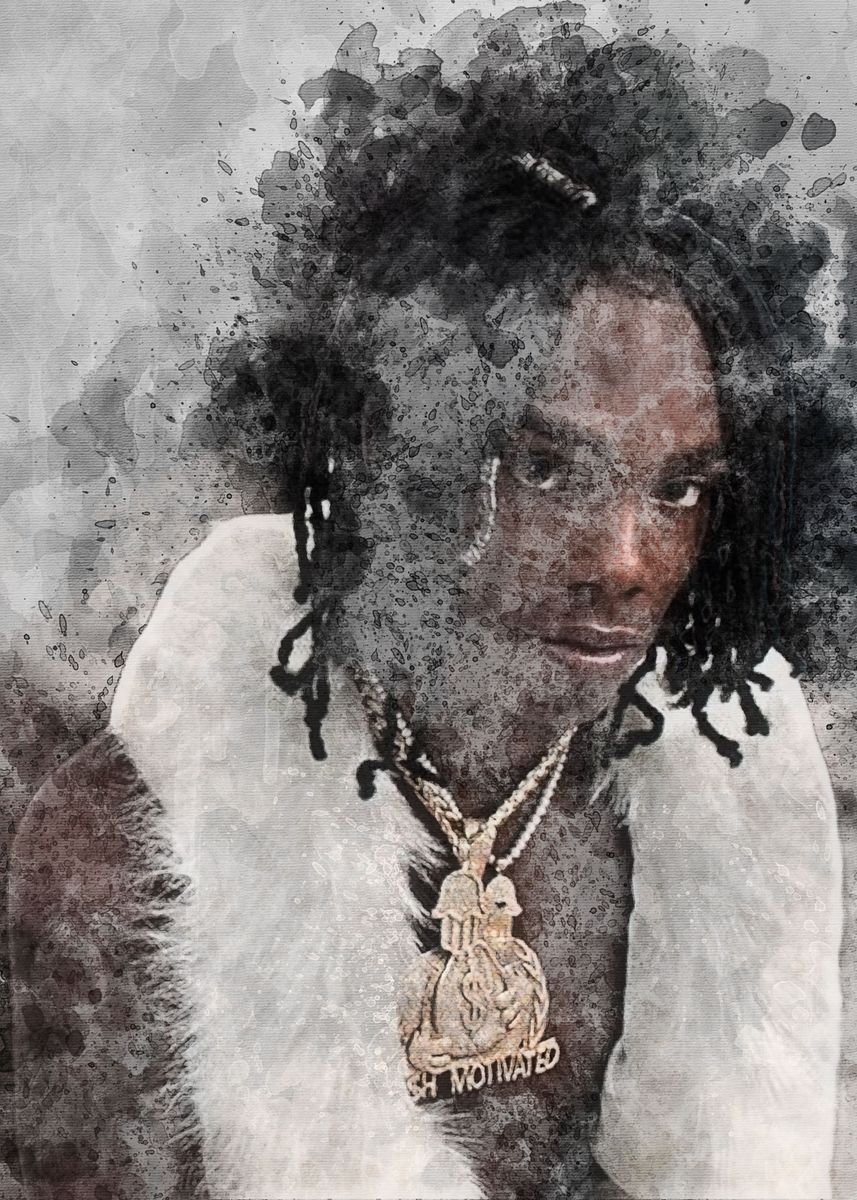 'YNW Melly' Poster, picture, metal print, paint by BQY STUDIO | Displate