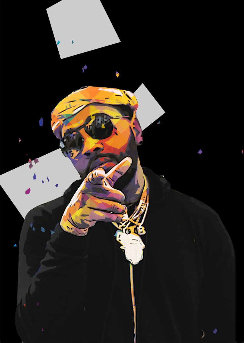 'Kevin Gates' Poster, picture, metal print, paint by OOM TEAM | Displate