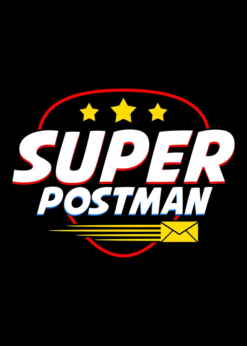 'postman' Poster, picture, metal print, paint by Hexor | Displate