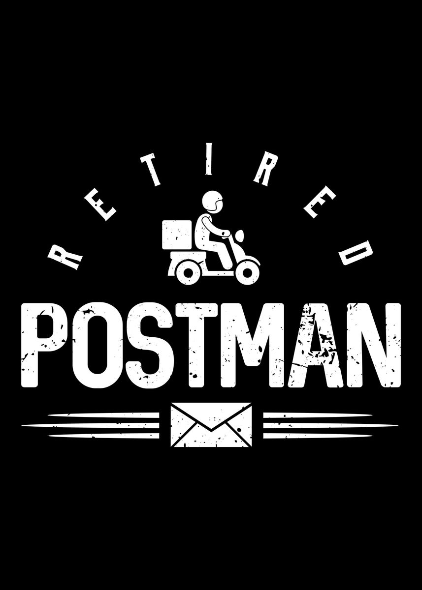 'postman' Poster, picture, metal print, paint by Hexor | Displate