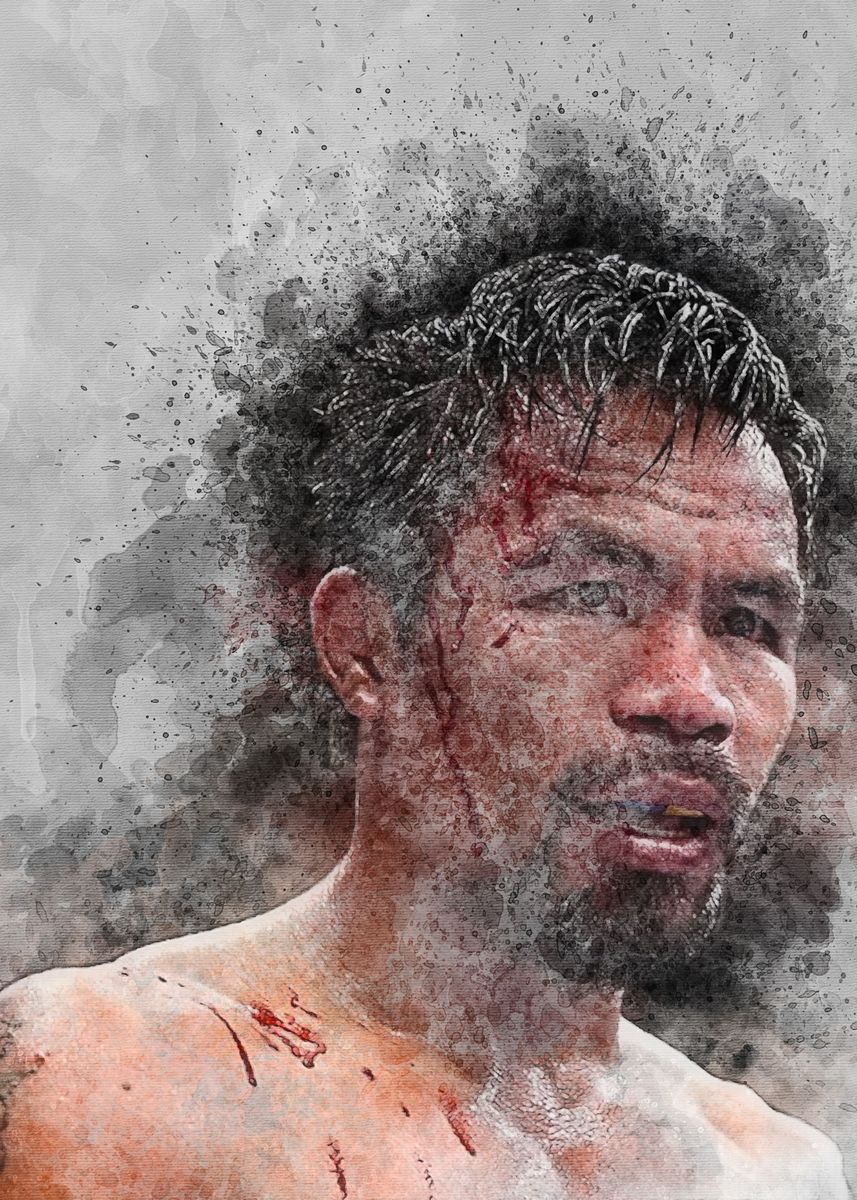 'Manny Pacquiao' Poster, picture, metal print, paint by ONONMADE STUDIO ...