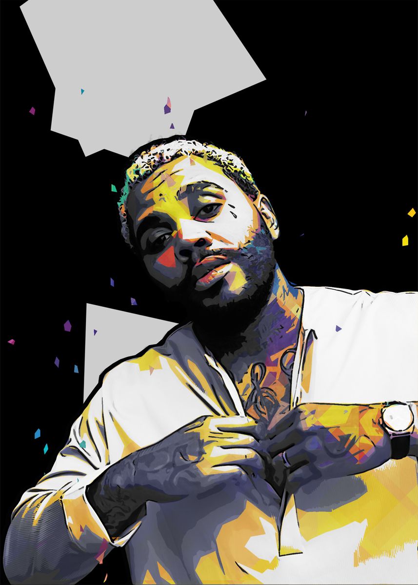 'Kevin Gates' Poster, picture, metal print, paint by OOM TEAM | Displate