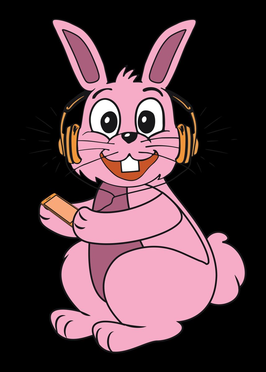 'Bunny Rabbit Cony' Poster, picture, metal print, paint by Sebastian ...