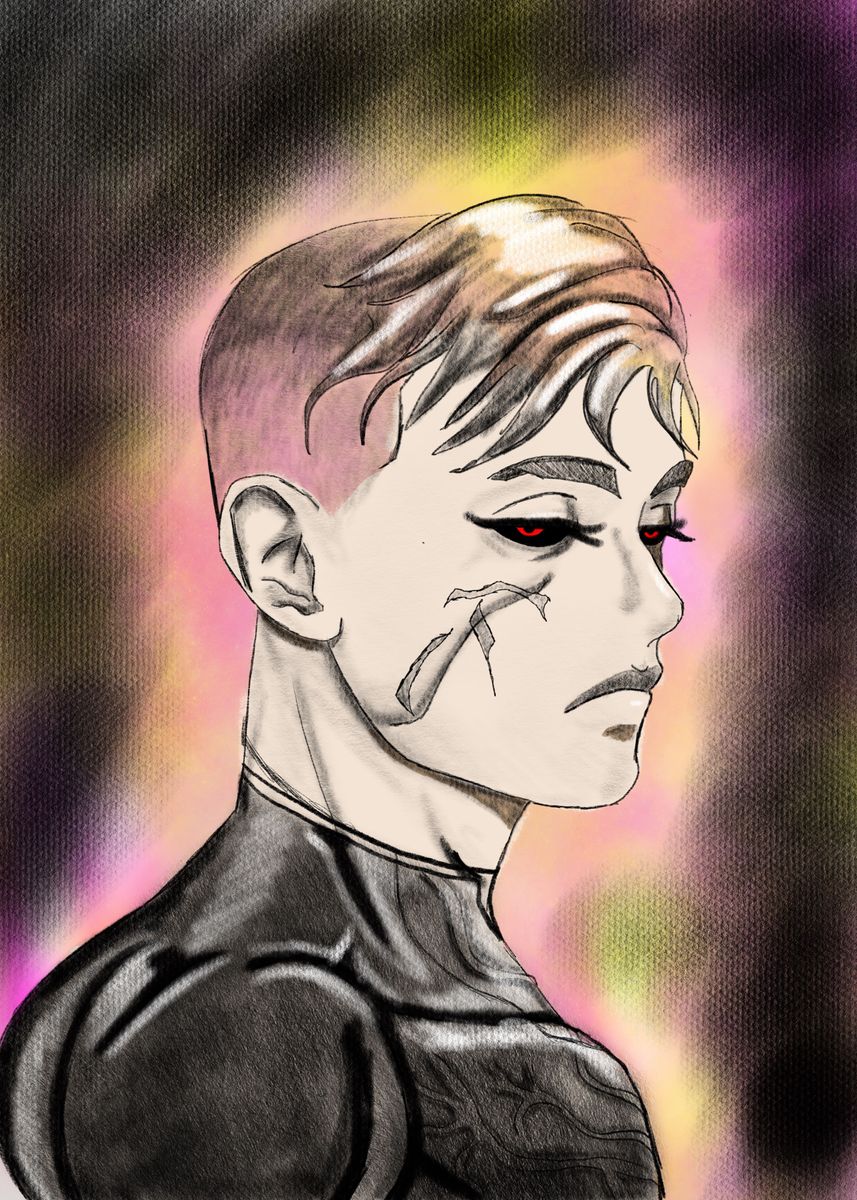 'Staring ' Poster, picture, metal print, paint by Mecha Joshzilla ...