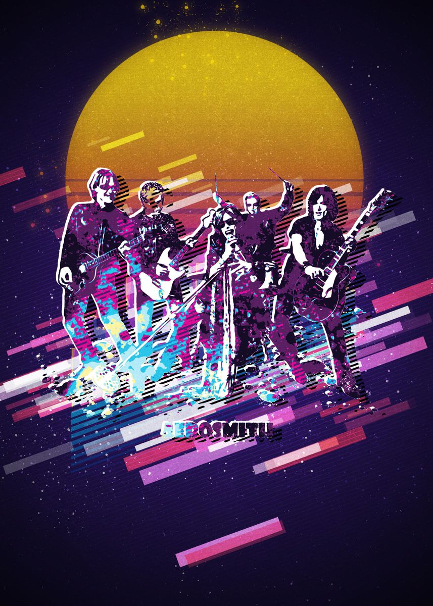 'The Greatest rock bands al' Poster, picture, metal print, paint by ...