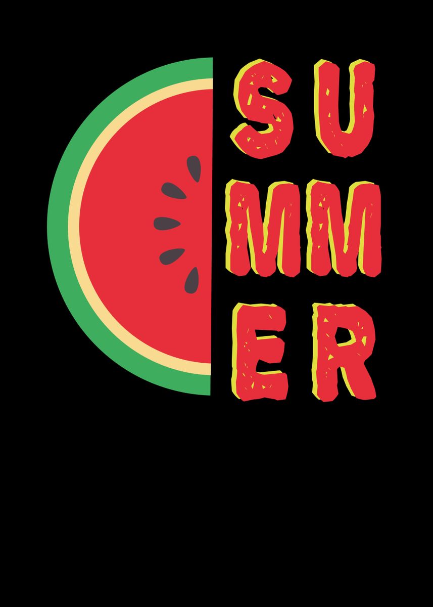 'Summer Melon' Poster by schmugo | Displate