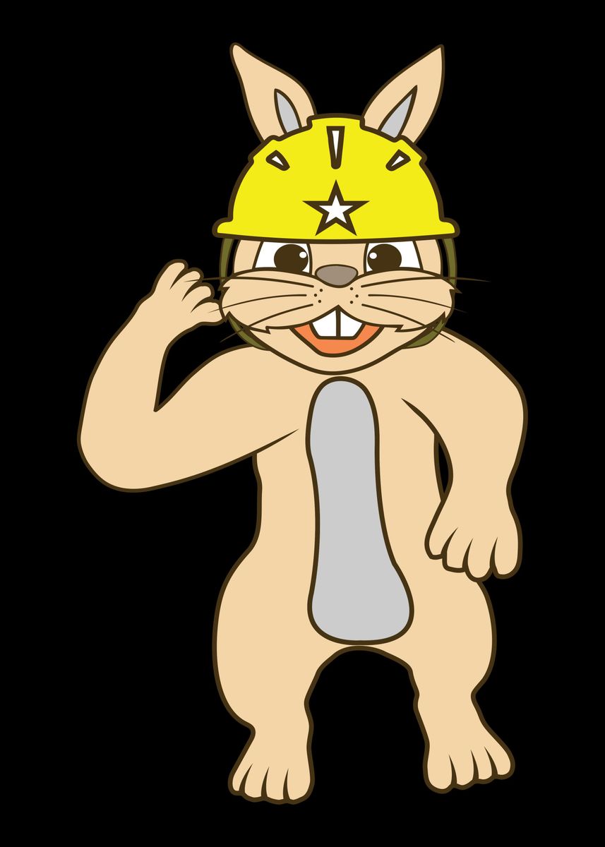 'Bunny Rabbit Cony' Poster, picture, metal print, paint by Sebastian ...