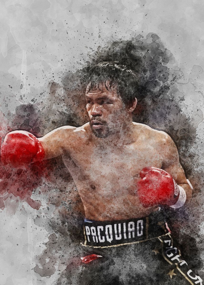 'Manny Pacquiao' Poster, picture, metal print, paint by ONONMADE STUDIO ...