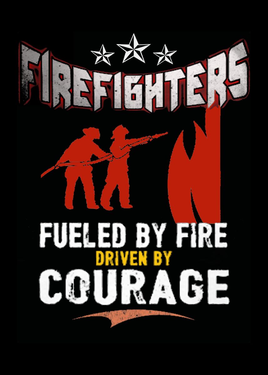 'Proud To Be A Firefighter' Poster, picture, metal print, paint by ...