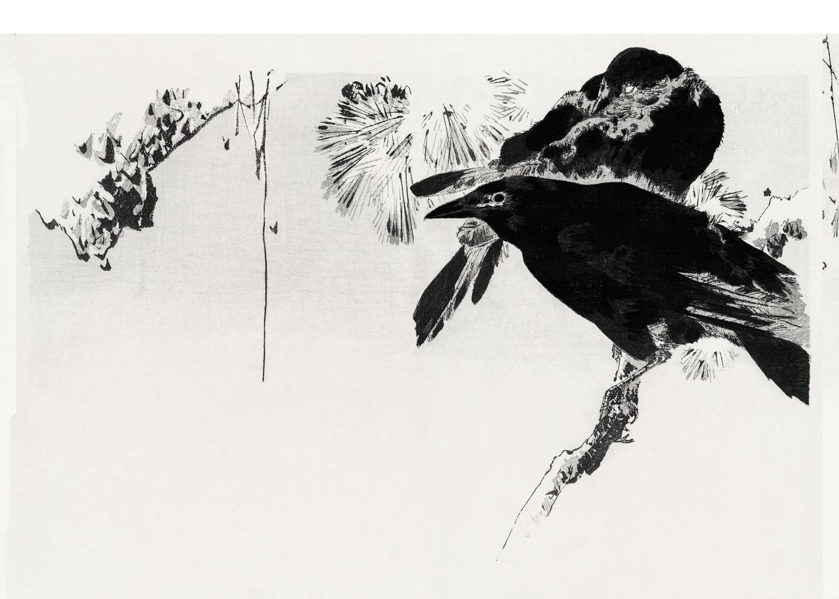 'Japanese crows' Poster by tony4urban | Displate