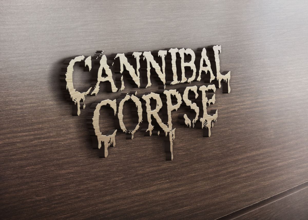 'Cannibal Corpse Band Logo ' Poster by Aurora art work | Displate