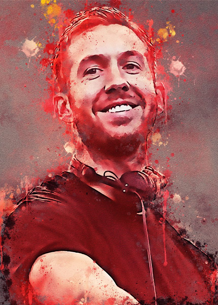 'Calvin Harris' Poster, picture, metal print, paint by SA KE | Displate