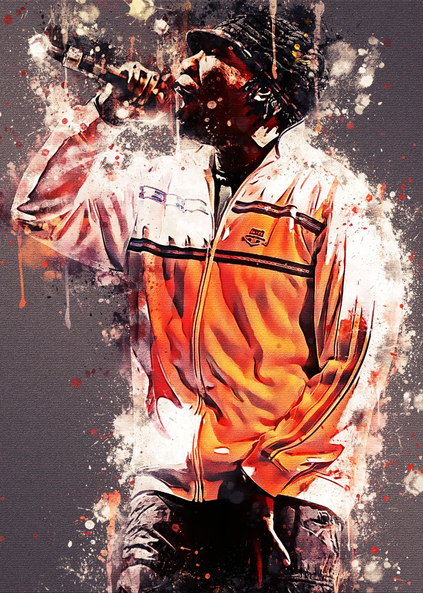 'KRS One' Poster, picture, metal print, paint by ru ke | Displate