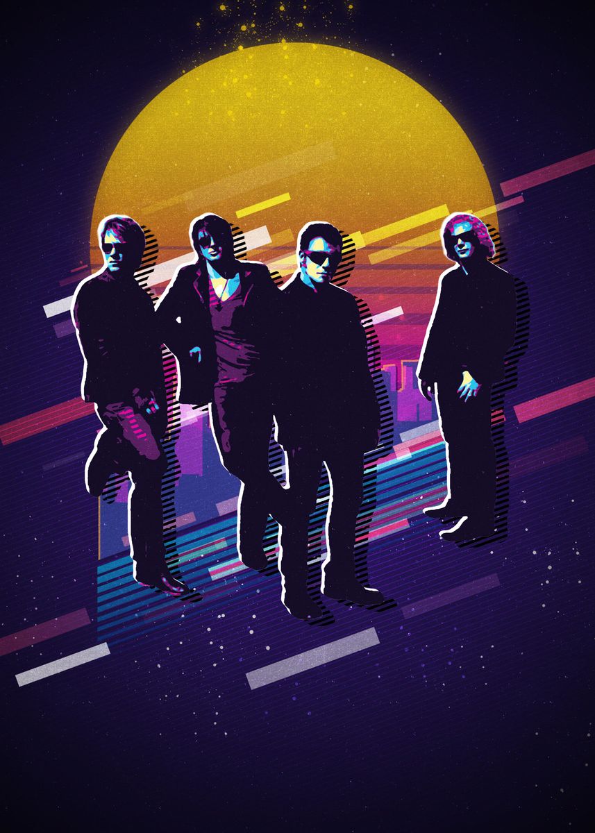 'The Greatest rock bands al' Poster, picture, metal print, paint by ...