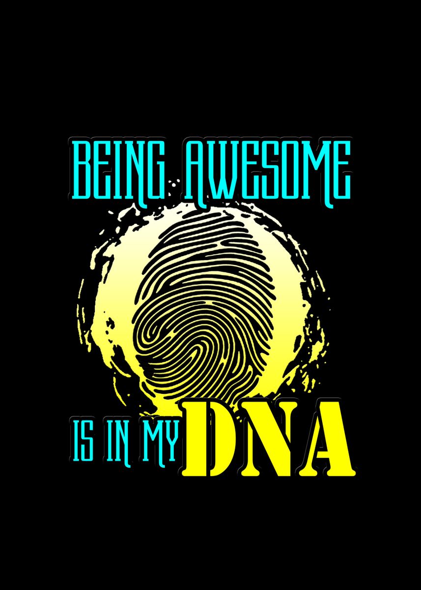 'Cool DNA Fingerprint' Poster, picture, metal print, paint by Norden ...