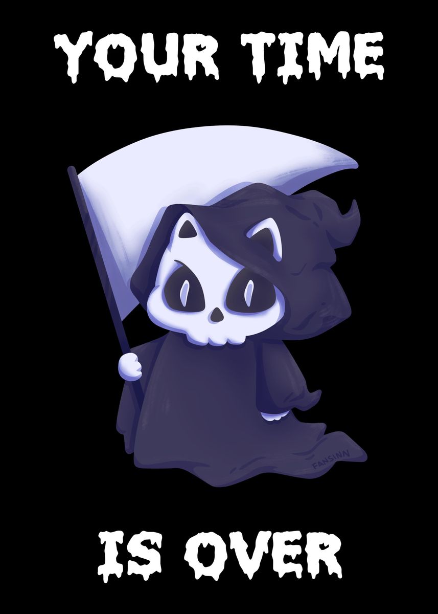 'Death Cat Grim Reaper sayi' Poster by fansinn | Displate