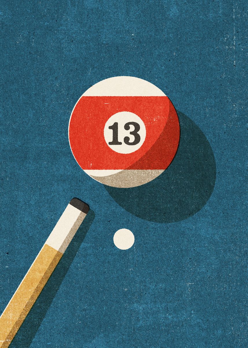 '13 Ball' Poster by Daniel Coulmann | Displate
