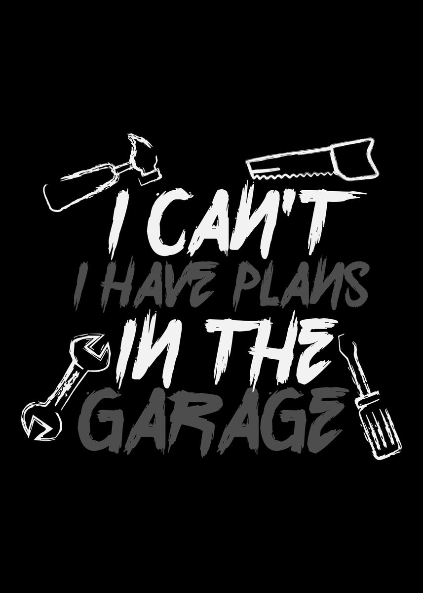 'Mechanic Car Lover Garage' Poster by Sebastian Wünsche | Displate