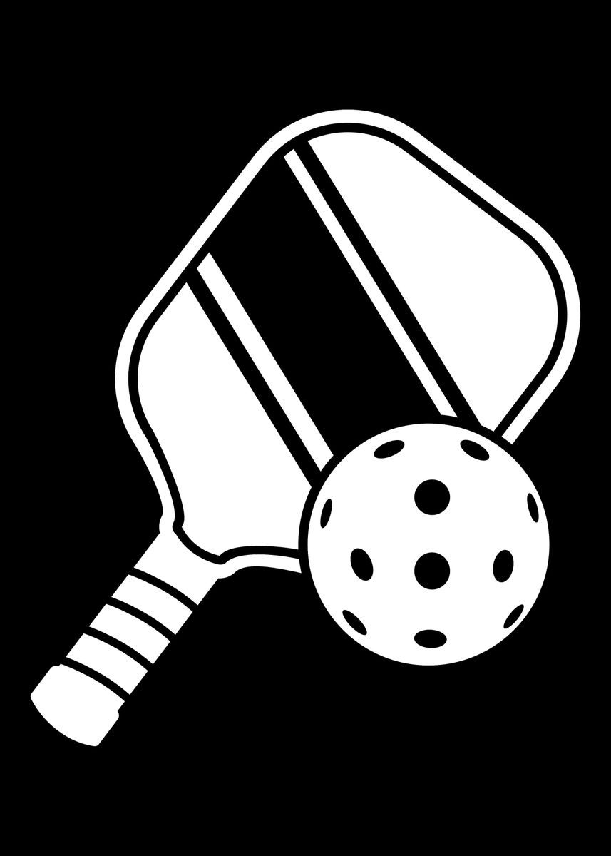 'Pickleball paddle' Poster, picture, metal print, paint by Designzz ...