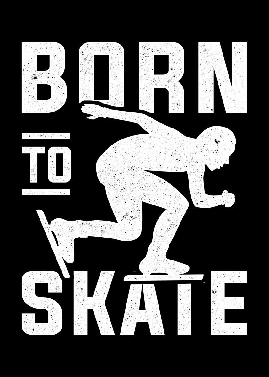 'Skate Ice Skating' Poster by Norden | Displate