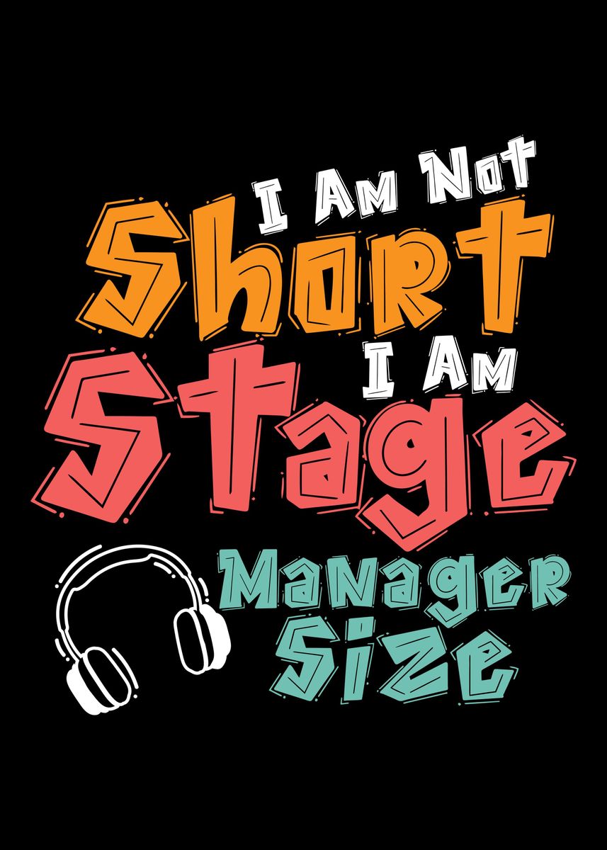 'Stage Manager Theatre' Poster, picture, metal print, paint by ...