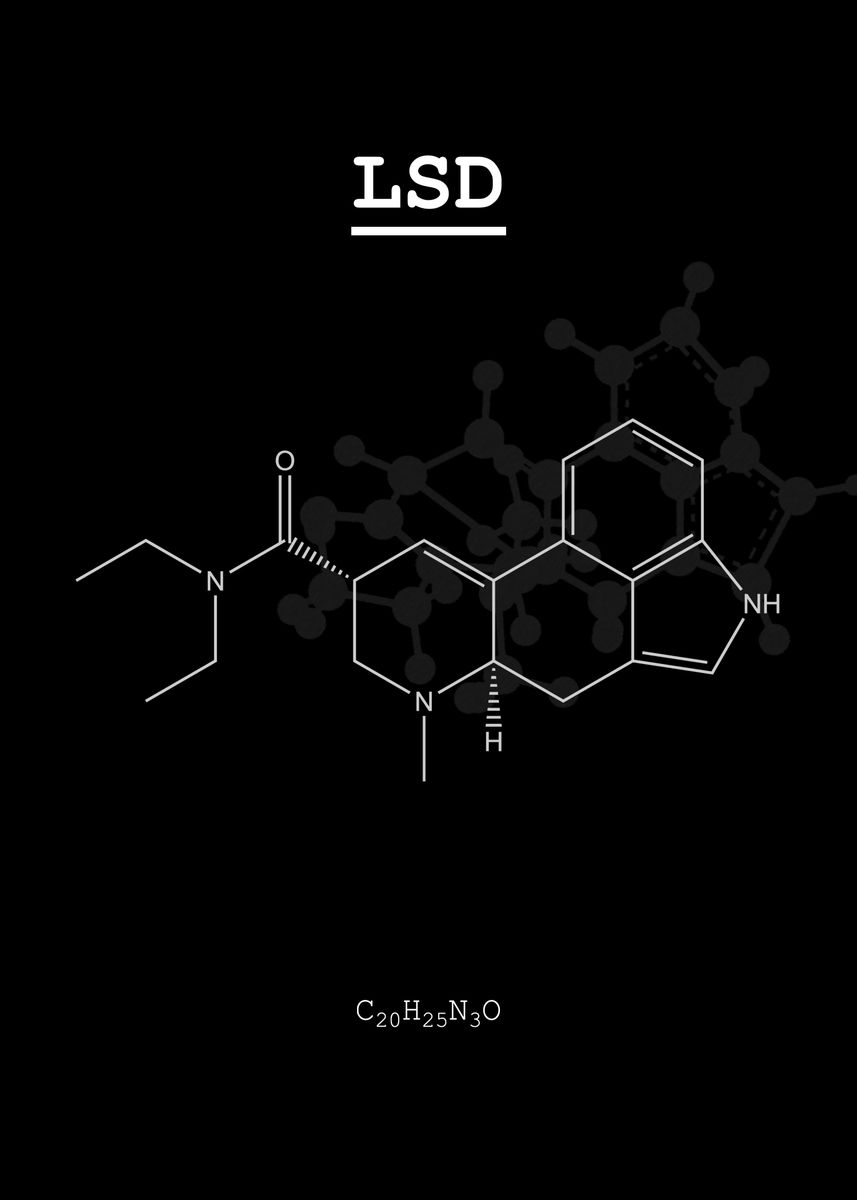 'LSD' Poster, picture, metal print, paint by ChemECool | Displate