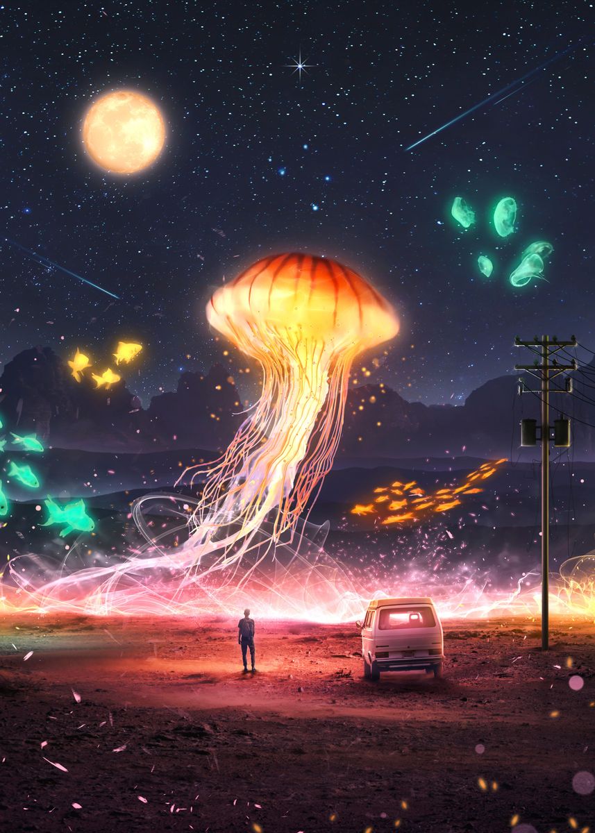 'MAGICAL NIGHT' Poster, picture, metal print, paint by MarcoZagara ...