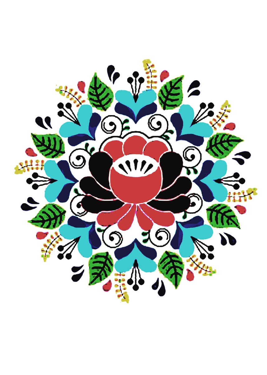 'Flowers Folklore' Poster by Michal Eyal | Displate