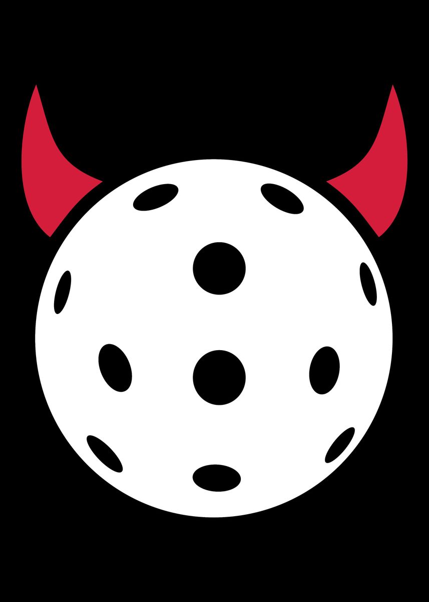 'Pickleball devil' Poster, picture, metal print, paint by Designzz ...