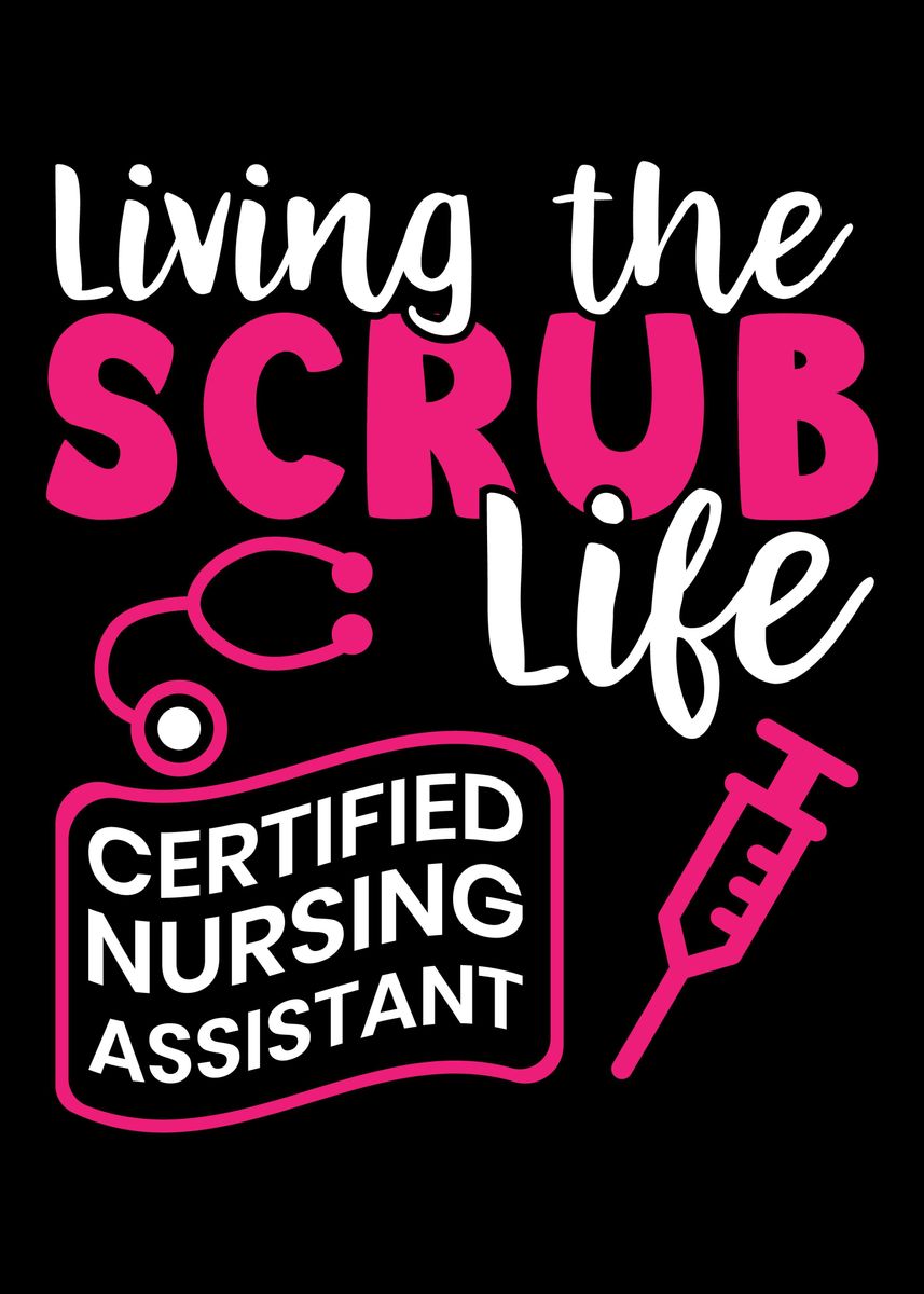 'Living the scrub life' Poster, picture, metal print, paint by ...