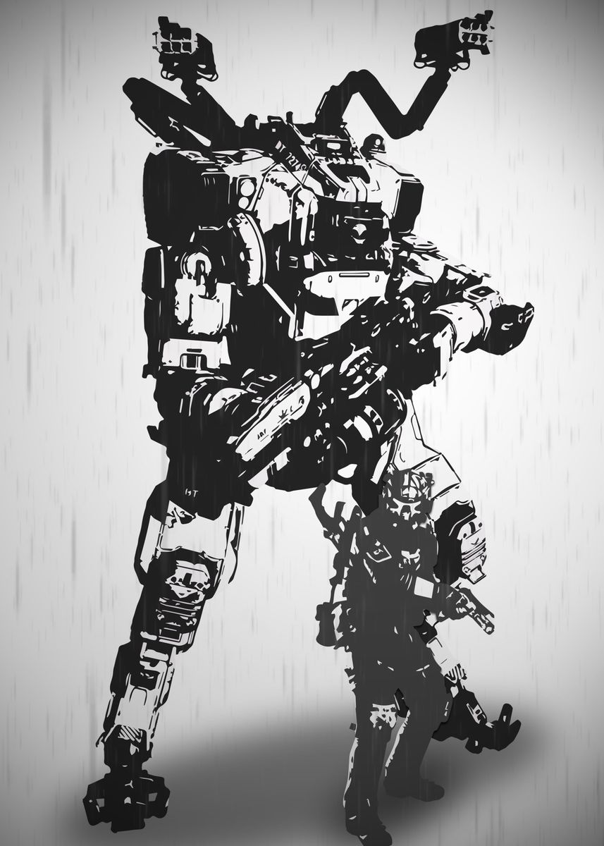 'Titanfall 2 Minimalistic' Poster, picture, metal print, paint by ...