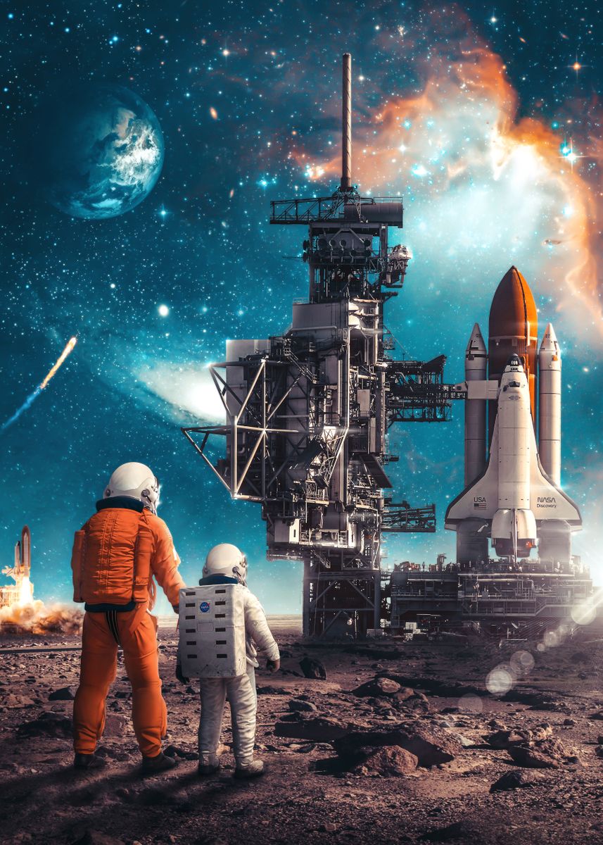 'NEAR FUTURE' Poster, picture, metal print, paint by MarcoZagara | Displate