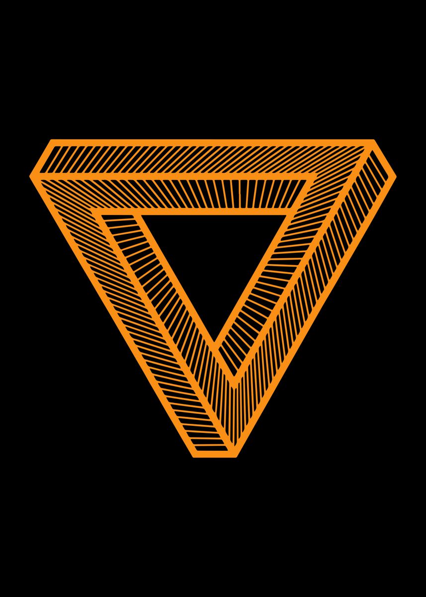 'The Penrose Triangle' Poster by Arts N Popcorn | Displate