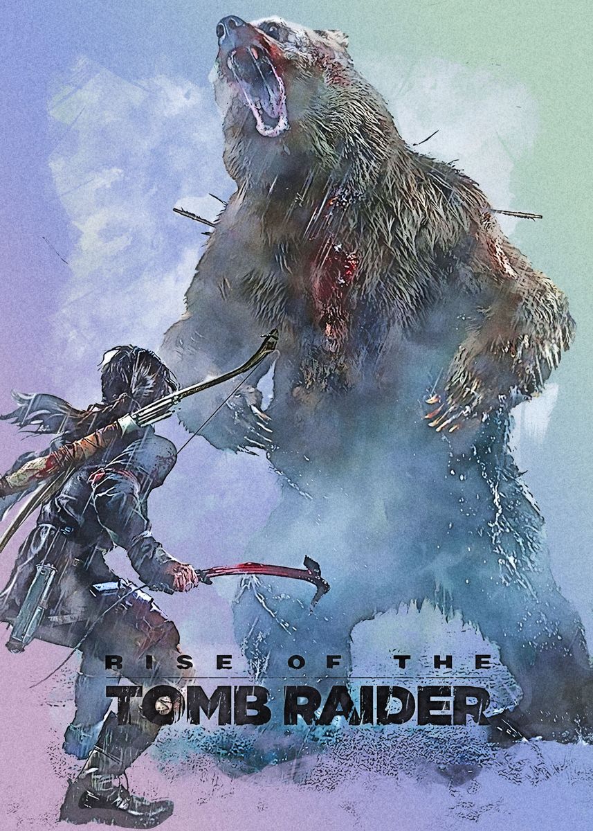 'Tomb Raider' Poster, picture, metal print, paint by Zneva Hysnu | Displate