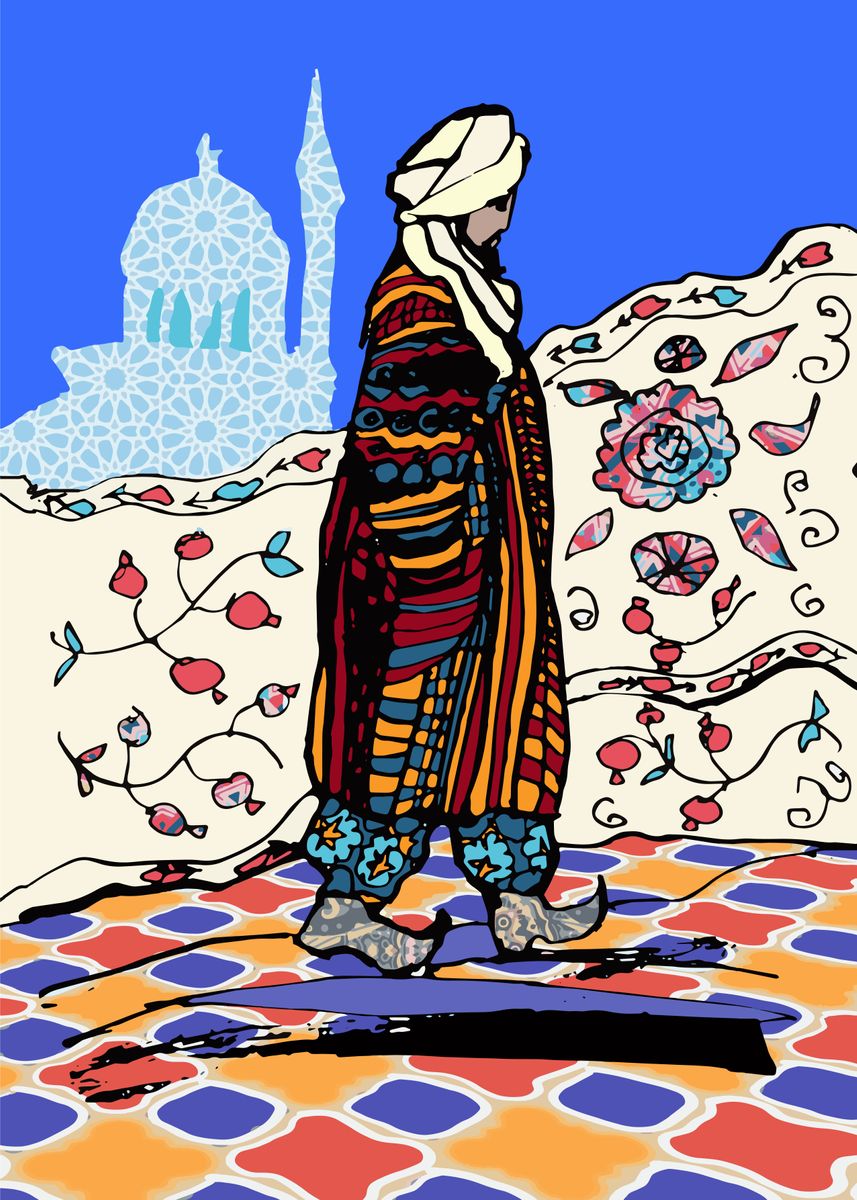 'Blue mosque in Samarkand ' Poster by Natalia Stahl | Displate